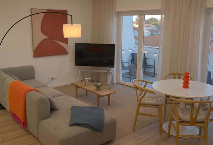 Vue Lisbonne • Balcon • Clim & Wifi Gigabit - Almada