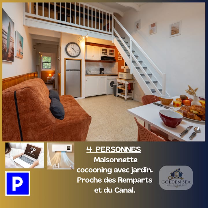 Petit Cocon Rénové 4 Pers, Clim, Wifi, Parking - Saint-Laurent-d'Aigouze