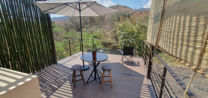 Relajante Refugio Verde Con Terraza Y Red Flotante - Mexico