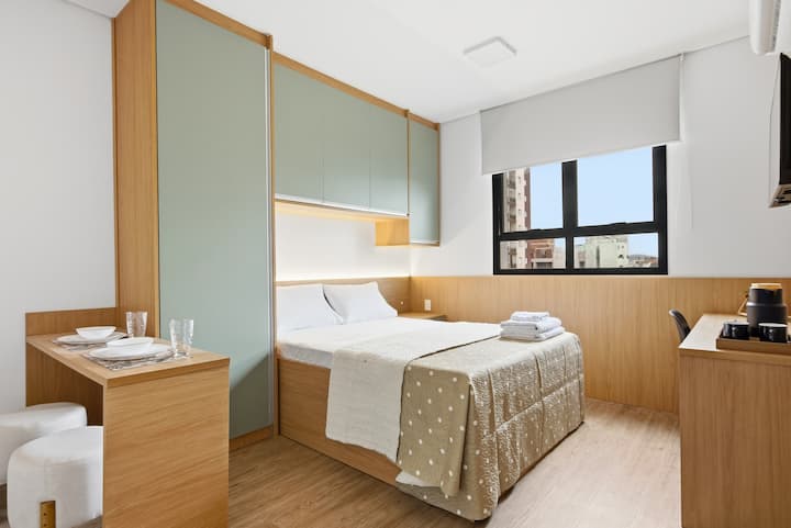 R601 | Studio Moderno No Life Mbigucci - Santo André