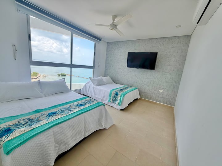 Lujo & Vistas Al Mar Desde Todo El Apartamento - Colombia