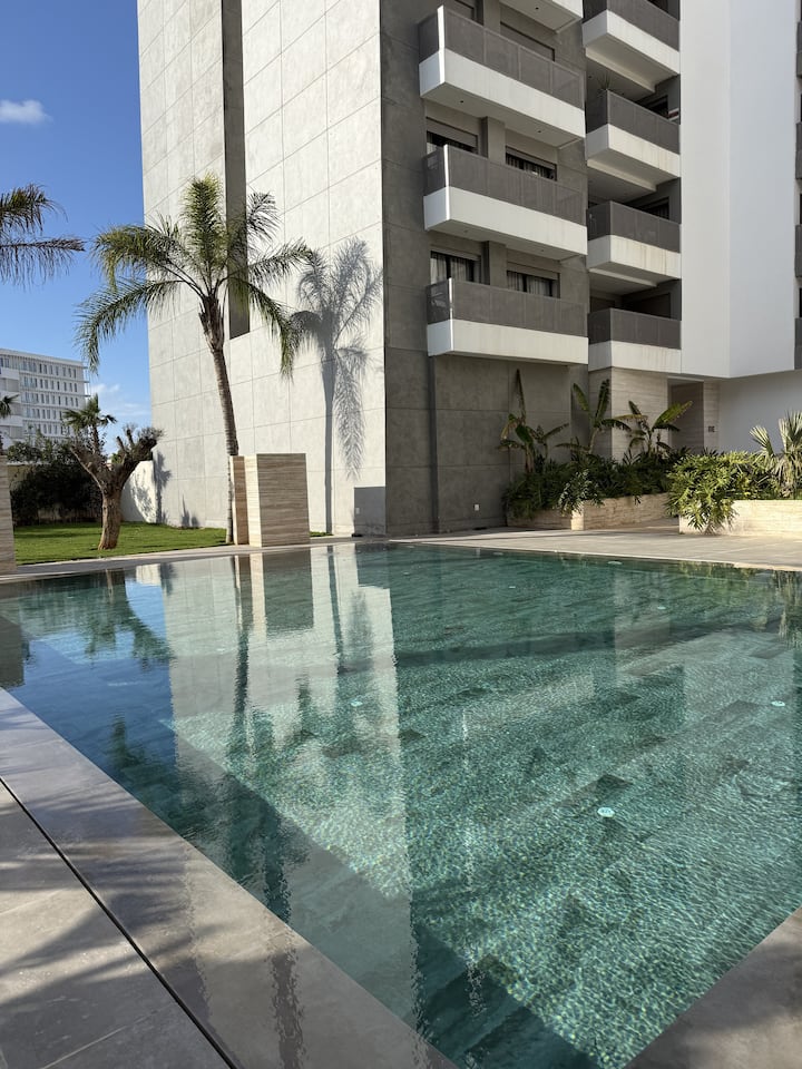 Le Soleil 2 Ch Au Cfc Avc Piscine & 2 Terrasses - Casablanca