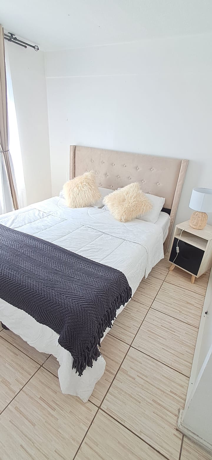 Acogedor Depto. Parking Lavadora Secadora, Seguro - San Bernardo, Chile