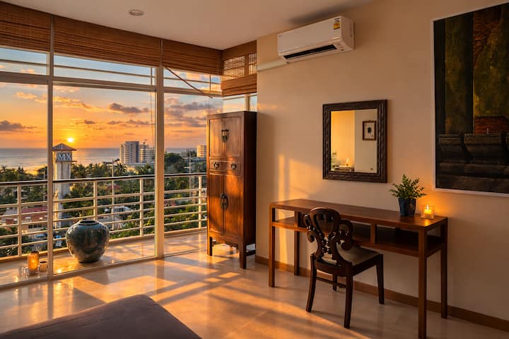 Stunning Sea View Apartment With, Balcony Karon - Karon Beach