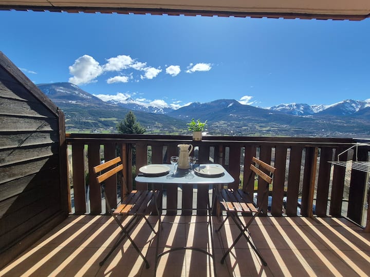 Studio Cocooning Face Aux Montagnes - Lac de Serre-Ponçon