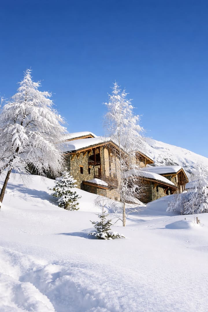 Chalet D'altitude Valmeinier, Skis Aux Pieds, 6 P. - Valmeinier