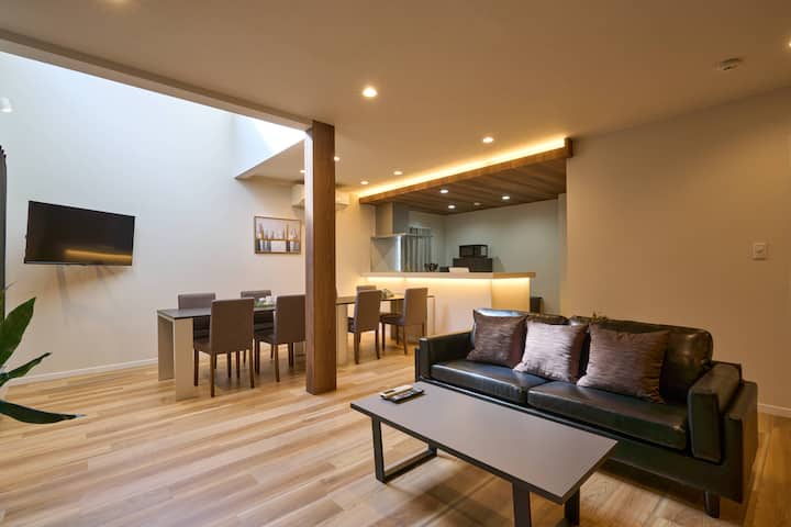 Max12guests|4ldk123㎡|9beds|parking&2min To Train - Sapporo