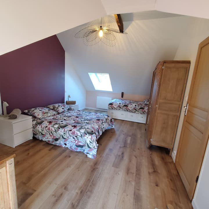 L'hortensia, Chambre Spacieuse Avec Salon - Miniac-Morvan