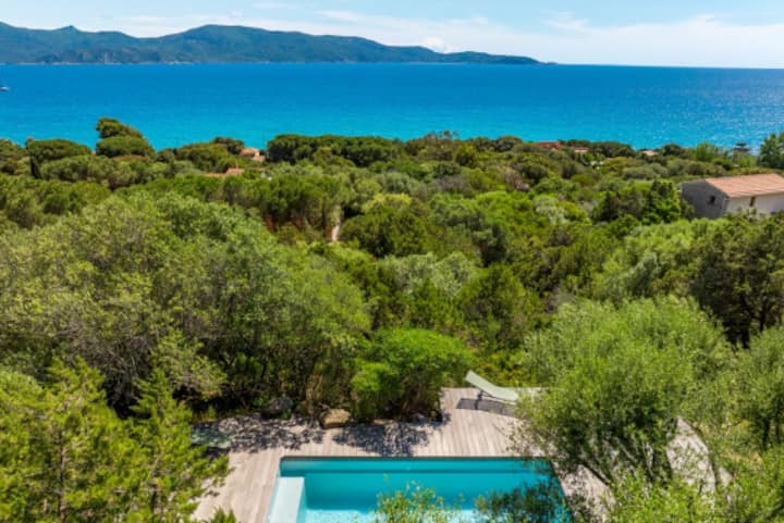 Villa D’exception Avec Vue Mer Panoramique - Plage d'Olmeto