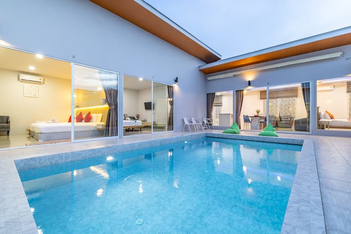 海悦·01 五卧泳池别墅 - 悠享惬意/普吉镇繁华/近查龙寺/步行海豚馆/家庭度假+海岛浪漫首推之选 - Phuket