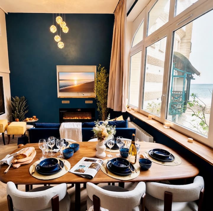 La Perle : Spa, Plage à 20m, 3 Chambres - Cabourg