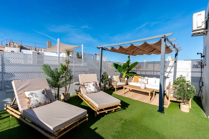 Spacious Duplex With Private Terrace And Jacuzzi - Séville