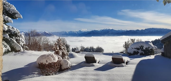 Maison Atypique, Vue Mont-blanc. - Gaillard
