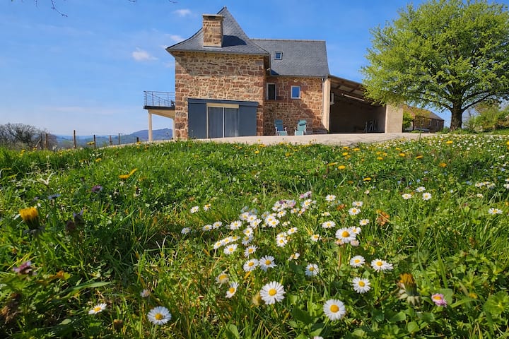 Le Séchoir D'hélène - Maison Rénovée Et Cosy - Aveyron
