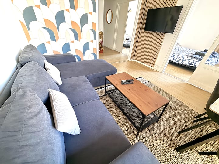 Lumineux, Cosy – Métro Proche – 6 Personnes - Porte de Saint-Cloud
