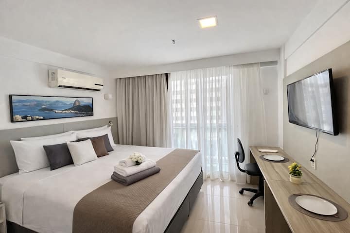 Flat Em Imbetiba • Smart, Piscina E Academia - Macaé