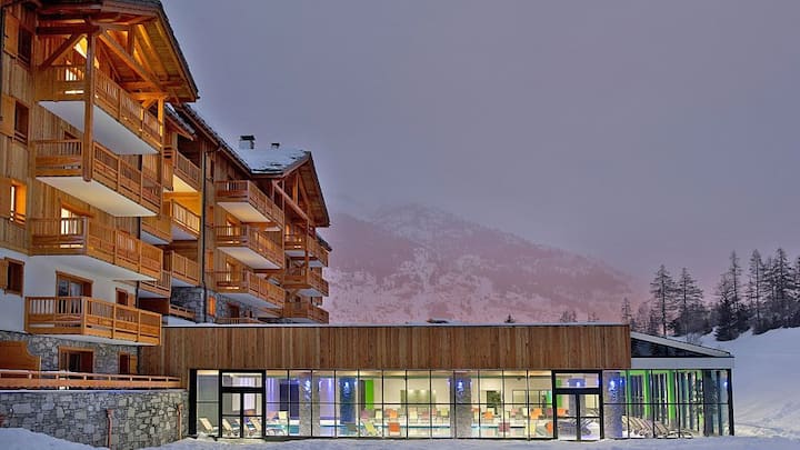 T3 Résidence 4 éToiles : Spa, Vue Et -50% - Lanslevillard