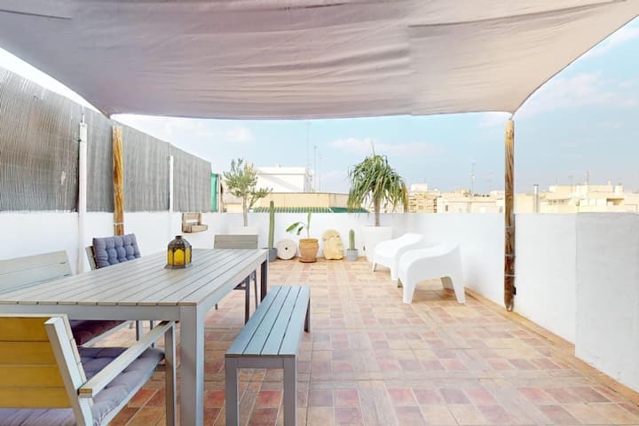 ÁTico Luminoso Con Terraza Privada En Elche - Elche