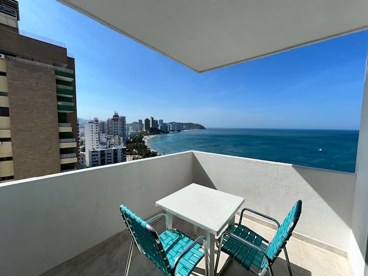 Apartamento Cerca De La Playa Y Vista Al Mar 1602 - Santa Marta, Colombia