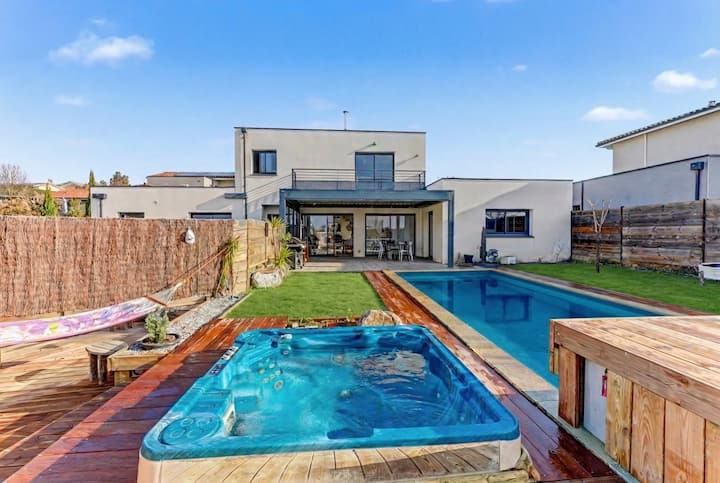 Belle Villa D’été - Piscine Et Spa - Lauzerville - Saint-Orens-de-Gameville