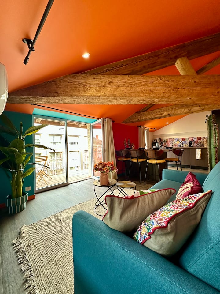 Le Guadalajara - Balcon, Vue Saône, Clim & Mexico - Mâcon