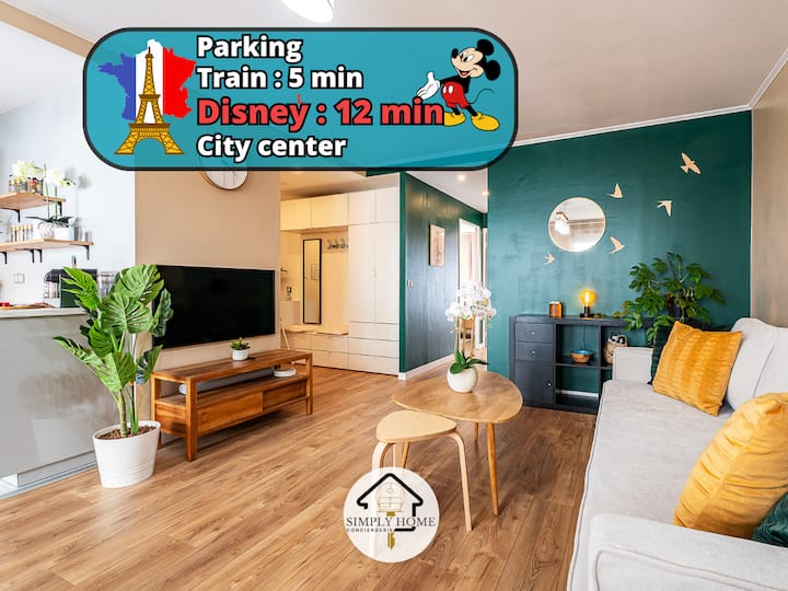 Saphir Disney 12min- Gare 5min/ Paris + Parking - Bussy-Saint-Georges