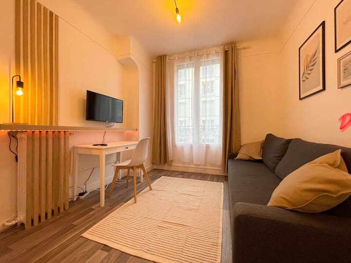 Studio Cosy Proche Métro  Accès Rapide Paris - Pantin