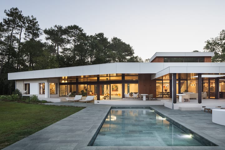 Villa D’exception Piscine Chauffée Padel Lac Privé - Soustons