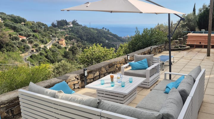 Wunderschönes Altes Steinhaus, Pool, Meerblick - Italy