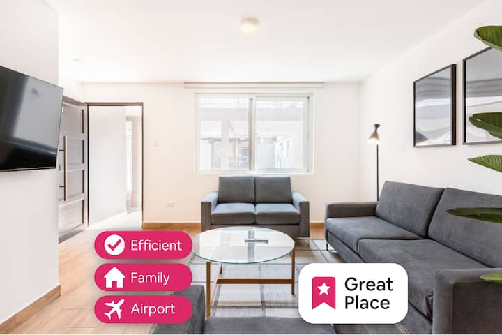 Spacious Apartment Near Airport + Private Parking - Guatemala