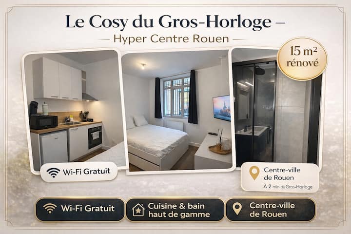 Le Cosy Du Gros-horloge – Hyper Centre Rouen - Mont-Saint-Aignan