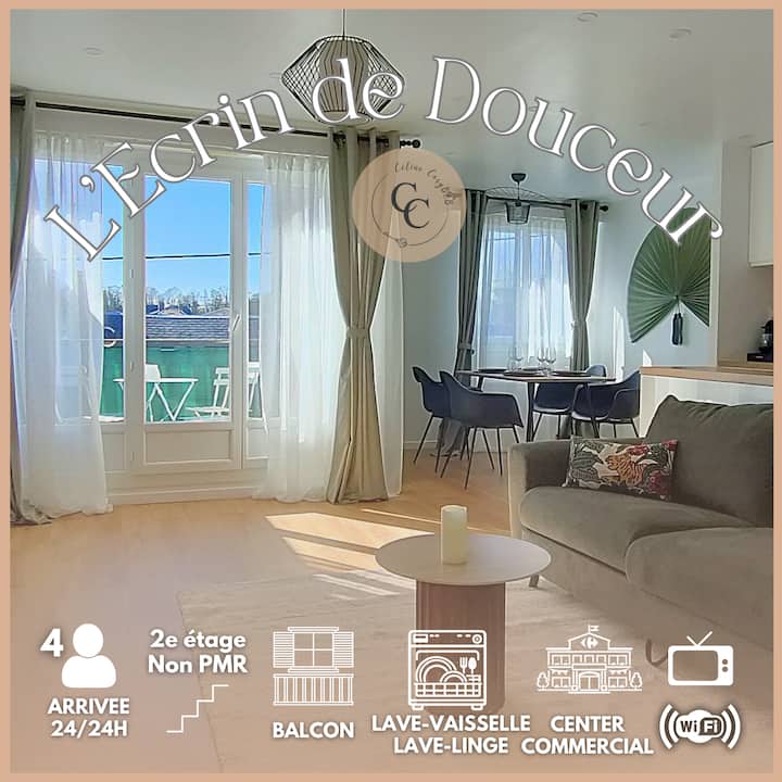 L'écrin De Douceur - Balcon, Parking, Wifi - Évreux