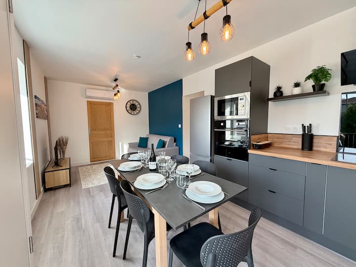 Superbe T3 Climatisé Parking Gratuit Wifi 6 Pers - L'Isle-d'Abeau