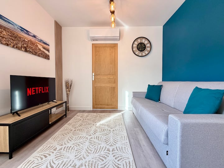 Superbe T3 Climatisé Parking Gratuit Wifi 6 Pers - Bourgoin-Jallieu