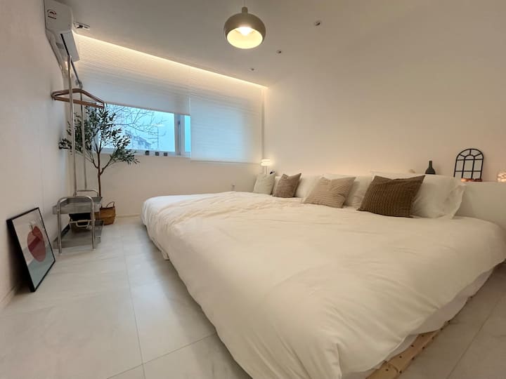 피치스테이#주차#호텔침구#어린이대공원#지하철8분#아차산역#아차산#등산로입구#8인#올리모델링 - 남양주시