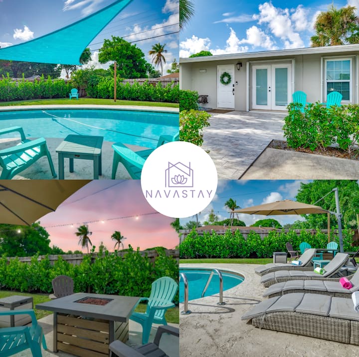 Sunshine On Crestdale - 3/2 Pool Home Sleeps 8 - Palm Beach Gardens, FL