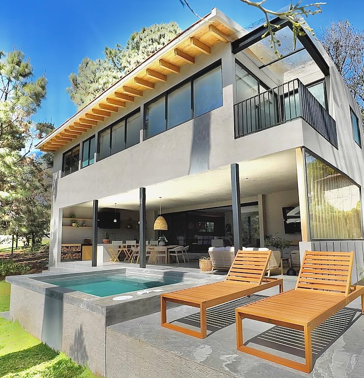 Casa Maja Avándaro | Jacuzzi & Terraza - Valle de Bravo