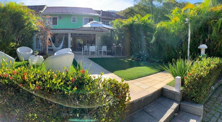 Paraíso Em Angra: Casa Pé Na Areia 5 Quartos - Ilha Grande