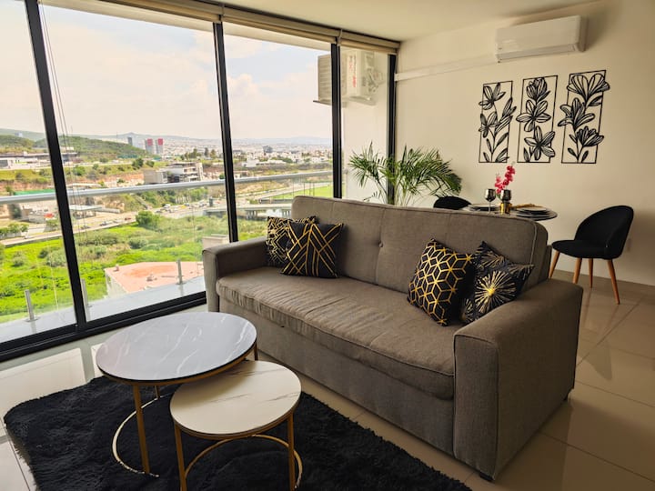 Departamento Aire Acondicionado Fabulosa Vista - Santiago de Querétaro