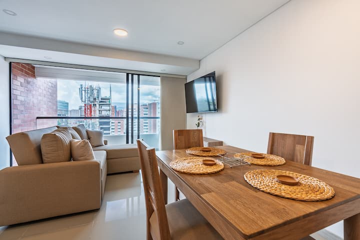 City View Apt With Ac & Jacuzzi - Sabaneta