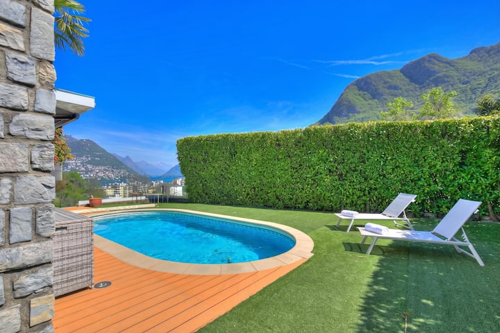 Lugano Lake View Villa W. Private Pool - Lugano