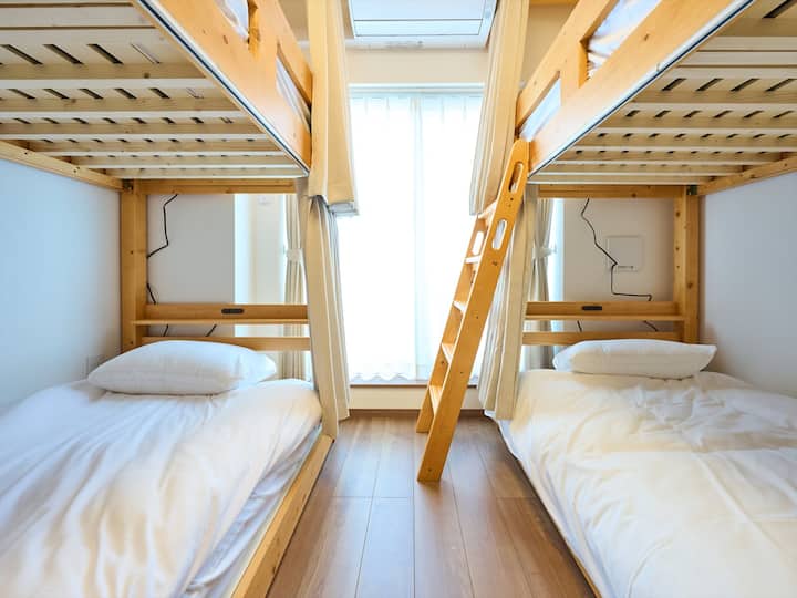 羽田空港1駅3分｜キッチン・洗濯機｜2段ベッド2台｜最大4名 - Aéroport de Tokyo-Haneda (HND)