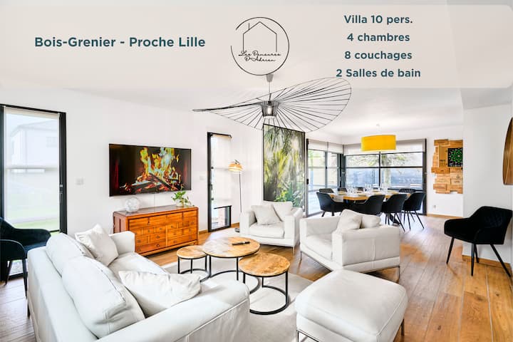 Villa Du Vert Touquet • 10 Pers Proche Lille - Bailleul