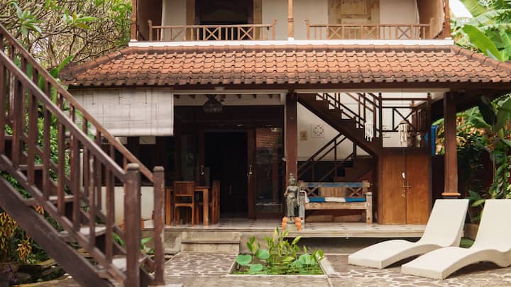 Authentic 2bds Villa -Private Pool -Walk To Beach - Bali