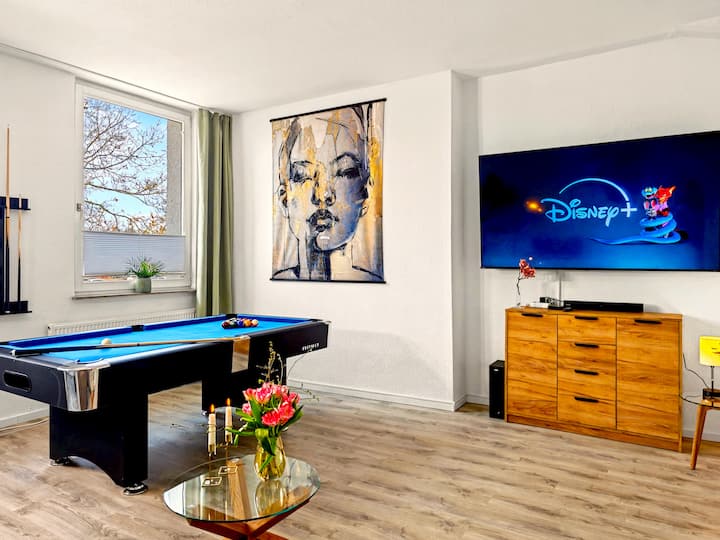 Shiny Loft Für Bis Zu 14|sauna|billiard|3 Bäder - Nürnberg