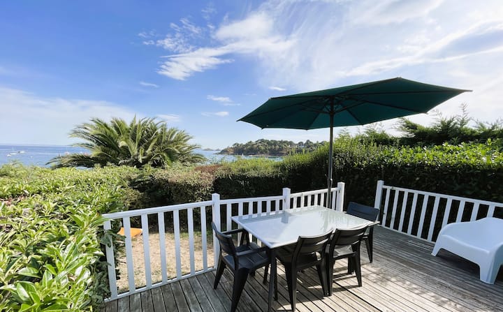 Mobil Home N° 77 (4 Pers) Vue Mer Camping Port Mer - Cancale