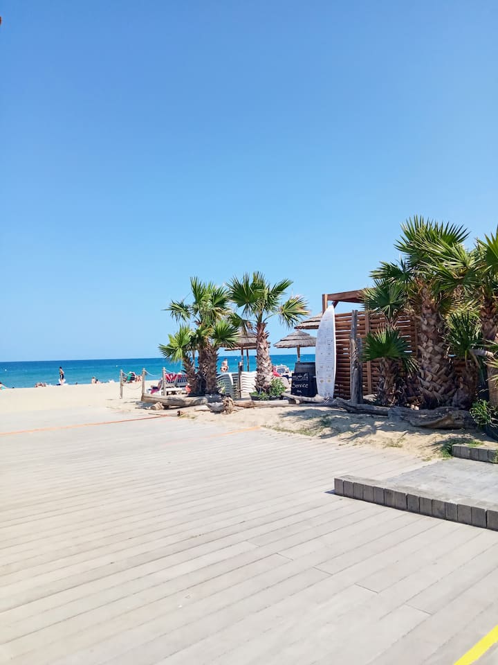 Vue  Sur Mer, Appt 40 M² Ascenseur, Parking Privé. - Saint-Cyprien