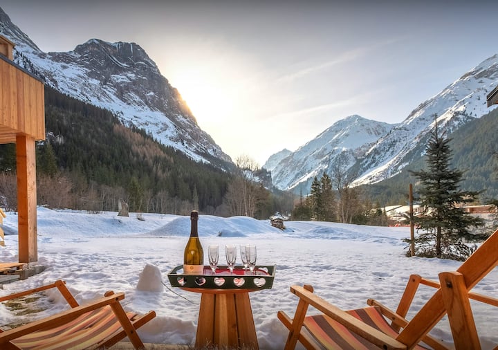 Chalet Atypique Pour 14 Avec Sauna Terrasses Et - Pralognan-la-Vanoise