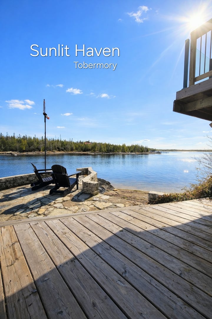 Sunlit Haven Private Beach Waterfront Tobermory - Tobermory