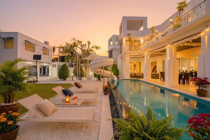 Villa Luxe Jomtien 5ch | Piscine, Billard & Volley - Thailand